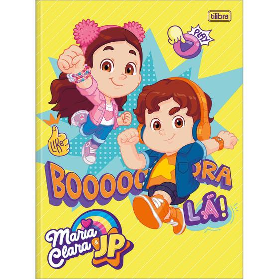 Caderno Brochura Capa Dura Universitário Maria Clara e JP 80 Folhas ...