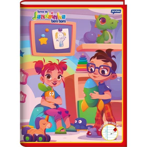 Caderno Brochurão Jandainha BEM BOM Vermelho 60 Folhas - Pacote com 10 ...