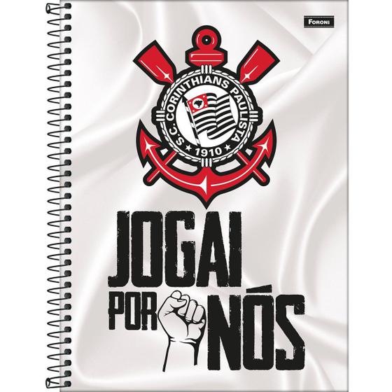 Caderno Corinthians Universitáro 15 Matérias 240F Escolar - Foroni - Caderno Escolar ...