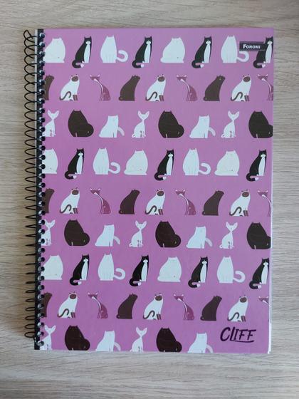 Caderno Foroni 1x1 cliff feminino espiral 80 folhas - Caderno ...