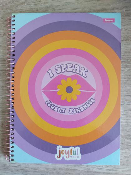Caderno Foroni 1x1 joyful mind espiral 80 folhas - Caderno - Magazine Luiza