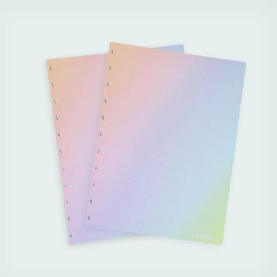 Caderno inteligente refil grande rainbow 120g.30fls. caderno ...