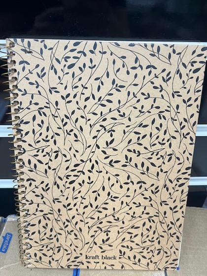 Caderno Jandaia universitário kraft black 1 Matéria 80 Folhas Jandaia ...