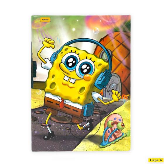 Caderno Universitário Foroni Brochura 96Fls Bob Esponja - Caderno ...