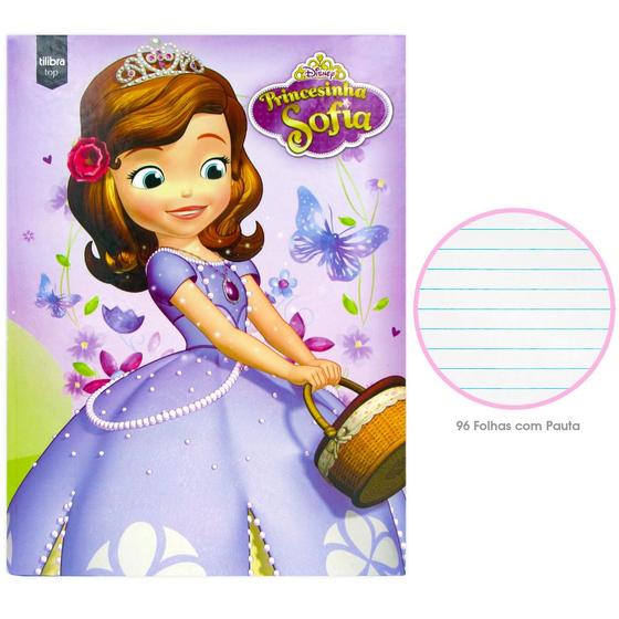 Caderno Universitário Tilibra Brochura 96F Princesa Sofia - Caderno ...