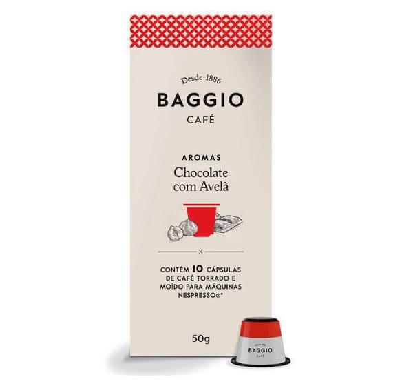 Café em Cápsulas Baggio Aromas Chocolate com Avelã 10 Und - Cápsula de ...