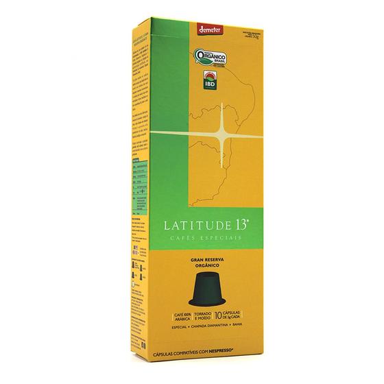 Café em Cápsulas Latitude 13 Orgânico 10 Unidades - Latitude 13 - Cápsula de Café - Magazine Luiza
