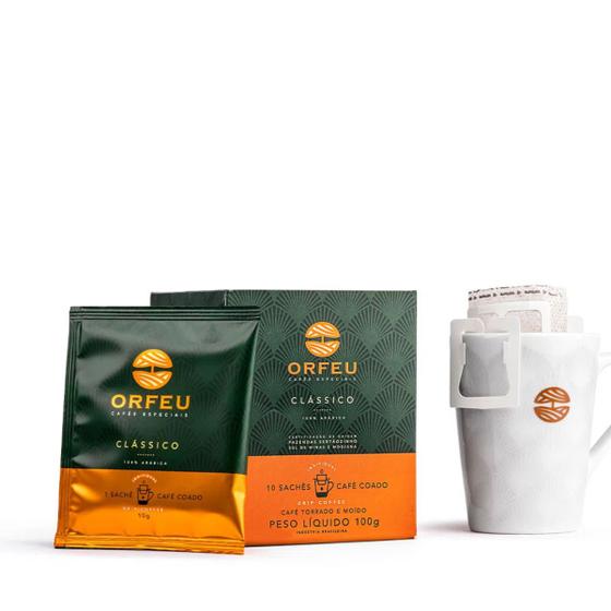 CafÉ Em SachÊ Orfeu ClÁSsico 10 SachÊS Drip Coffee - Café - Magazine Luiza