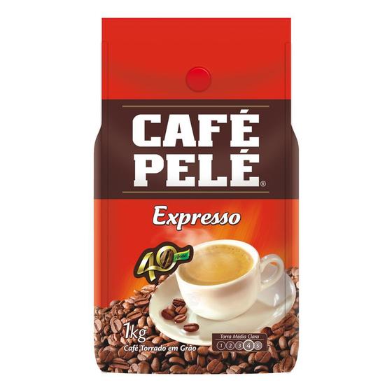 Café Pelé Espresso em Grãos 1 kg - Alimentos Básicos - Magazine Luiza