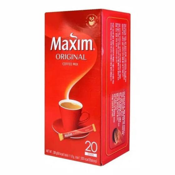 Café Solúvel Coffee Maxim Coreano Tradicional 20 Sachês 236G - Café ...