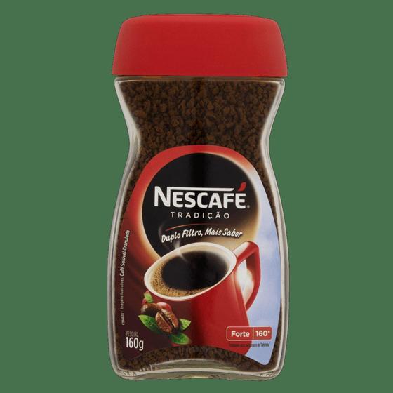 Café Solúvel Granulado Forte Nescafé Tradição Vidro 160G - NESCAFE ...
