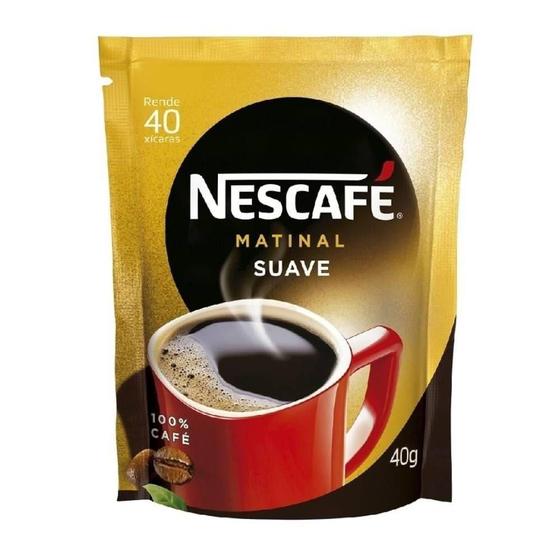 Café Solúvel Nescafé Matinal Sachê 40g - Embalagem com 24 Unidades ...
