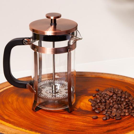 Cafeteira Francesa 600 Ml Prensa Cremeira Express Inox Manual Café ...
