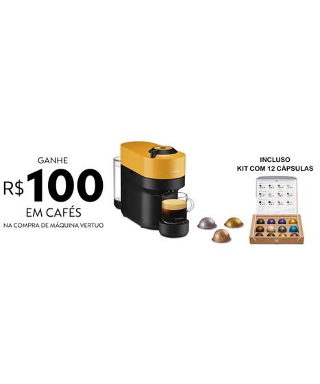 Cafeteira Nespresso Automática Vertuo Pop Amarelo Manga - Cafeteira ...