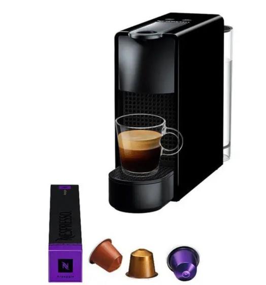 Cafeteira Nespresso Essenza Mini C30 automática preta para cápsulas ...