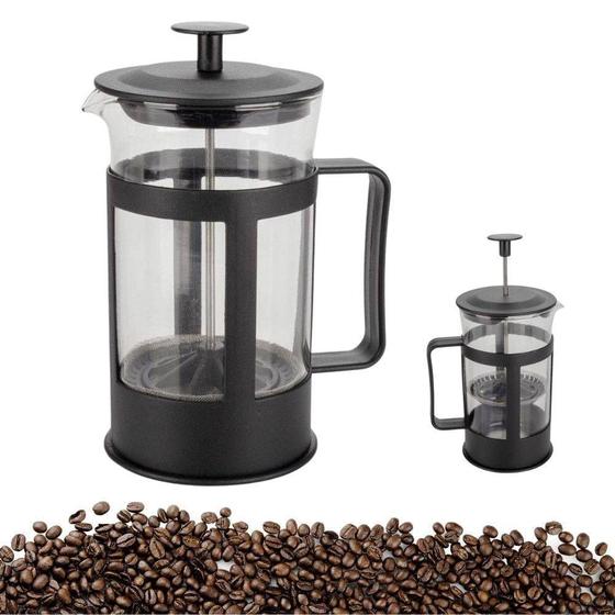 Cafeteira Prensa Francesa 350ml Saboreie Chá e Café Leite Cremoso e ...