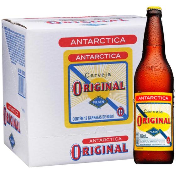 Caixa 12 Cerveja Antarctica Original Garrafa 600ml - Cerveja - Magazine ...