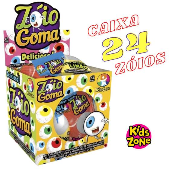 Caixa 24 Balas Gelatina Zóio Goma Kids Zone - Bala de Gelatina ...