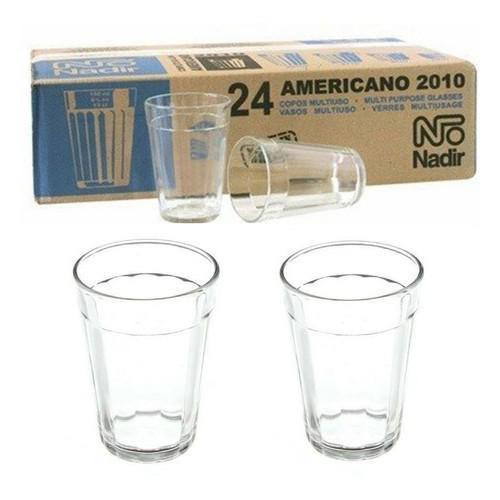 Caixa 24 Unidades Copo Americano Vidro Nadir Café Pingado - Copos ...