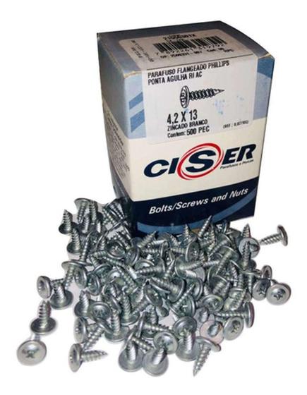 Caixa 500 unid Parafuso ciser ponta agulha 4,2 x 13 - Parafuso ...