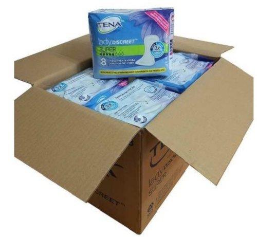 Caixa Absorvente Tena Lady Discreet Super(8 Pacotes), 64 absorventes ...