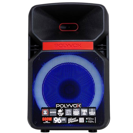 Caixa Amplificada Xc-812TWS Polyvox Bluetooth 600w Woofer 12 - Caixa de Som Bluetooth / Portátil ...