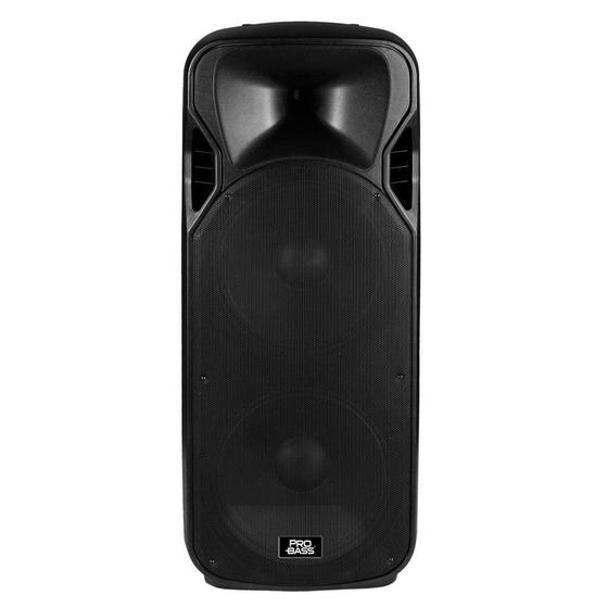Caixa Ativa 2 de 15 e Bluetooth Pro Bass Power Bass 215 - Caixa de Som Bluetooth / Portátil ...