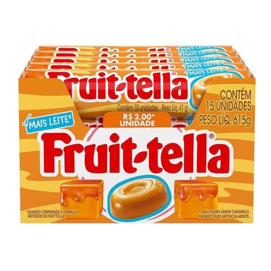 Caixa Bala Fruittella Swirl CARAMELO MAIS LEITE 15x41g 615g - Bala de ...