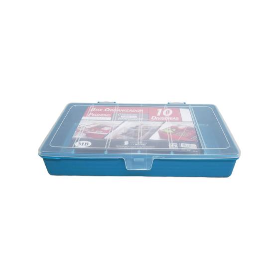 Caixa Box Organizadora Com 10 Divisória Tampa Com Trava MB - MB ...