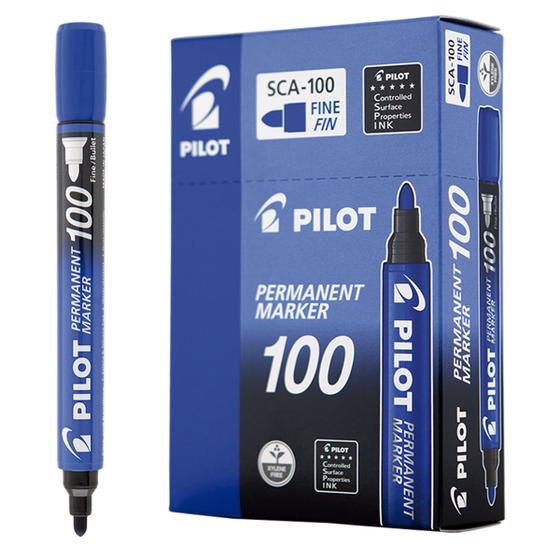 Caixa c/12 Marcador Permanente PILOT SCA-100 Ponta Redonda - Caneta - Magazine Luiza
