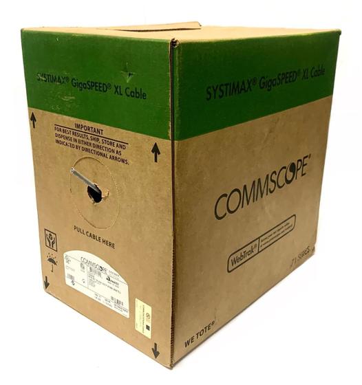 Caixa Cabo De Rede Cinza Commscope Systimax Gigaspeed Cat6 305m ...
