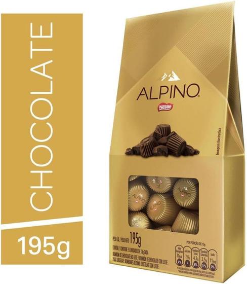 Caixa chocolate 15 bombom alpino nestle presente 195g - Bombom - Magazine Luiza