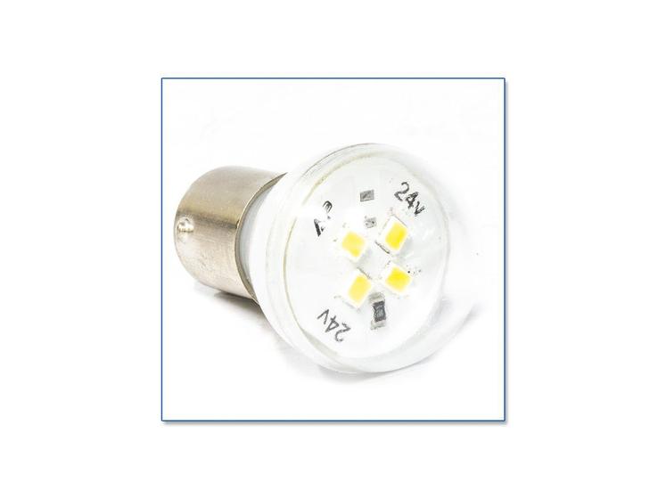 Caixa com 10 Lâmpadas Led 1034 2 Polos 24V 21/5W Bulbo 4 Leds SMD ...