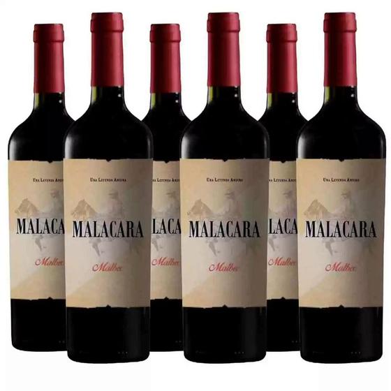 Caixa com 6 Malacara Malbec 750ml Vinho Tinto Argentino - Vinho - Magazine Luiza