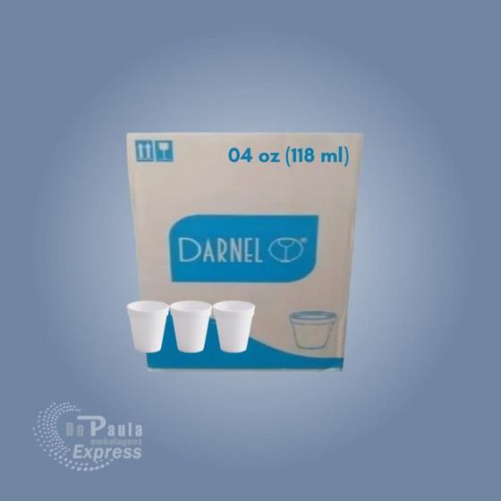 Caixa copo isopor 118 ml c/1000 un - DARNEL - Copos - Magazine Luiza
