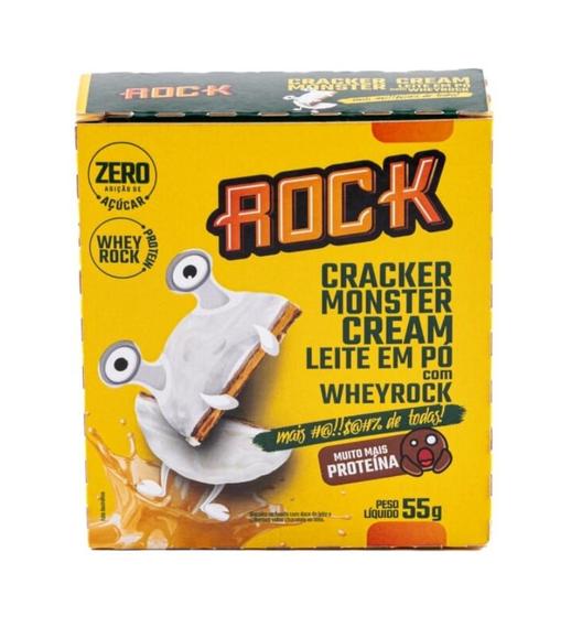 Caixa Cracker Monster (Alfajor Fit) com 12 Unidades de 55g cada - Rock ...