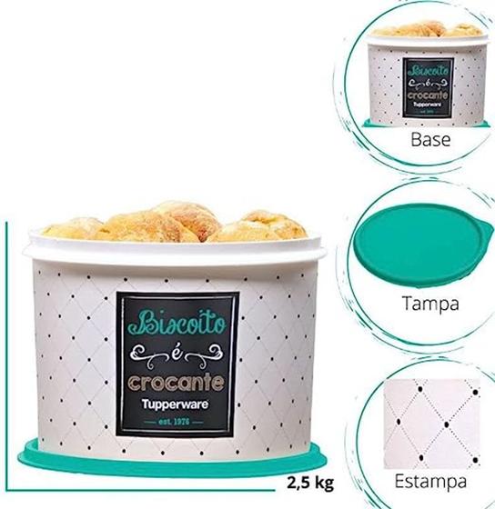 Caixa de Biscoito 2.4 Litros Bistro Tupperware - Pote - Magazine Luiza