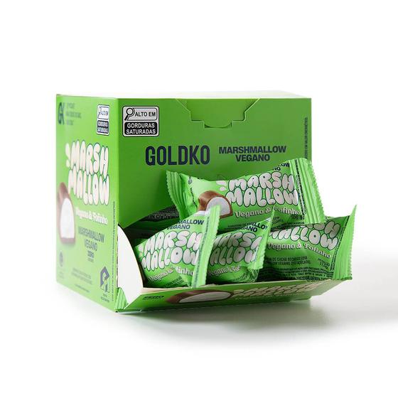 Caixa de Bombom de marshmallow vegano zero adição de açúcares (37 Kcal ...