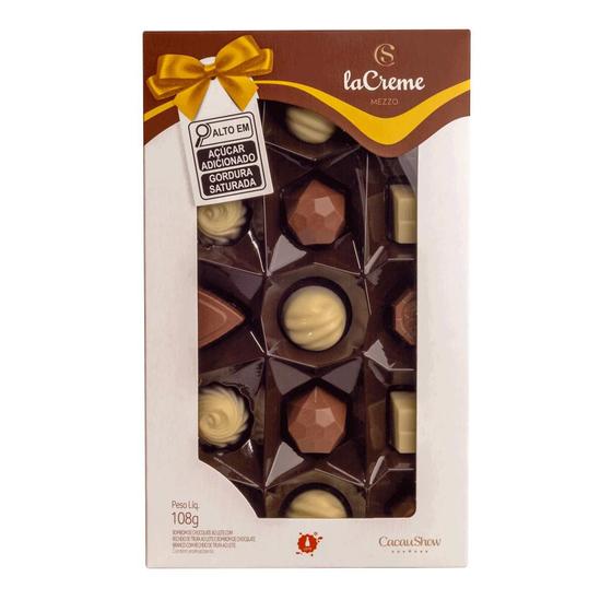Caixa de bombom laCreme Sortido 108g Cacau Show - Bombom - Magazine Luiza