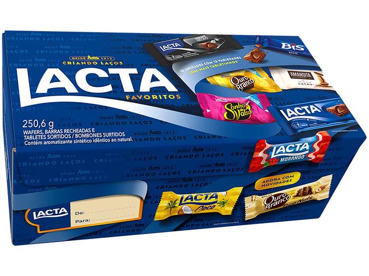 Caixa de Bombom Lacta Favoritos - 250,6g - Bombom - Magazine Luiza