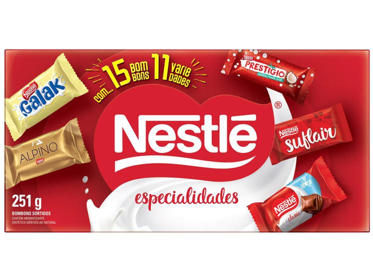 Caixa de Bombom Nestlé Especialidades 251g - Bombom - Magazine Martymlee