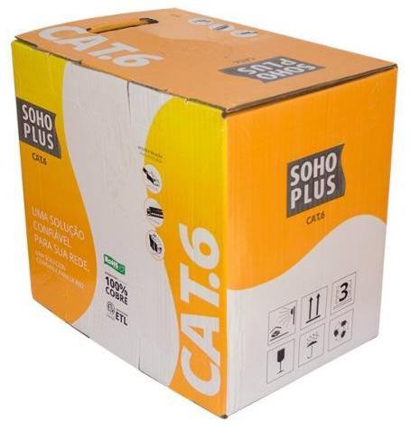 Caixa de Cabo UTP Cat 6 para rede - Furukawa Soho Plus - Homologado - CMX - Azul - Materiais ...