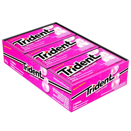 Caixa De Chiclete Trident MONDELEZ 1cx c/ 21un - Chicletes e Gomas ...