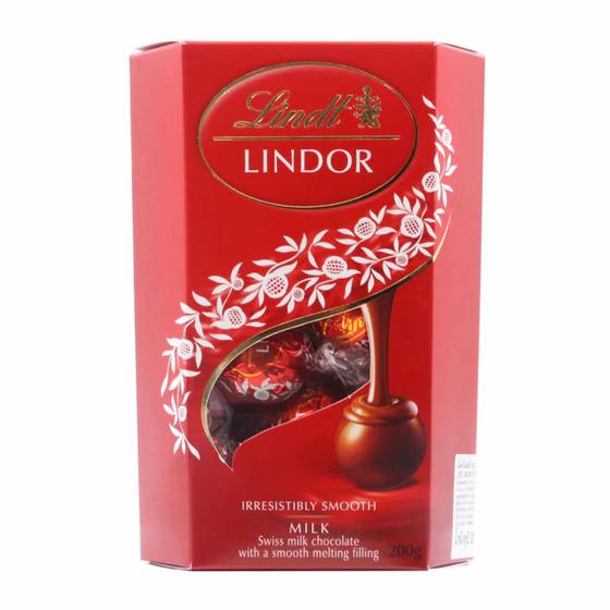 Caixa de Chocolates Balls Milk Lindt Lindor 200g - Chocolate / Barra de ...