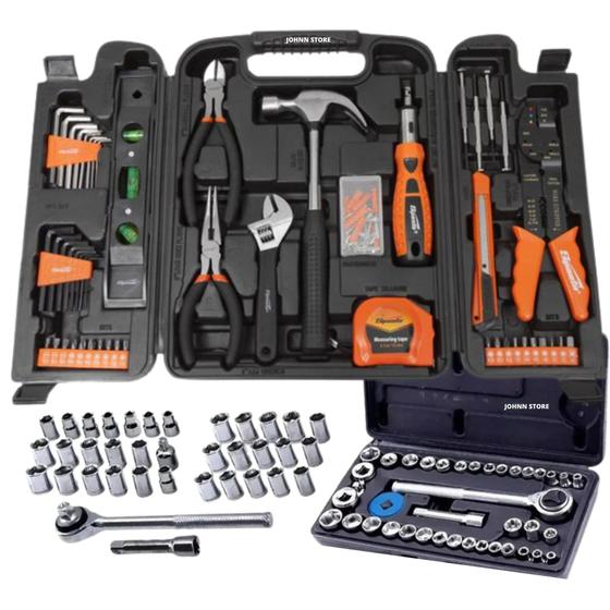 Caixa De Ferramentas Completa 169 Pc Profissional Envio Já - MTX ...