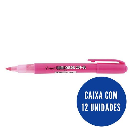 Caixa de Marca texto rosa c/12 unidades Pilot - Equipamentos para ...