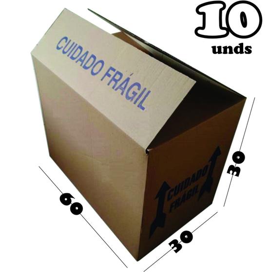 Caixa De Papelão Duplex 60X30X30 Pack 10 E 2 Fitas - Macexpress ...