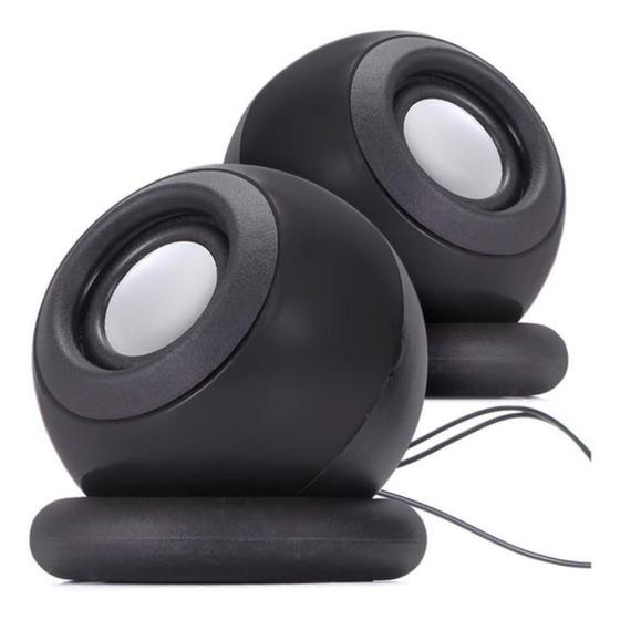 Caixa De Som 5W X 2 Para Notebook Celular Tablet Plug P2 - Knup ...