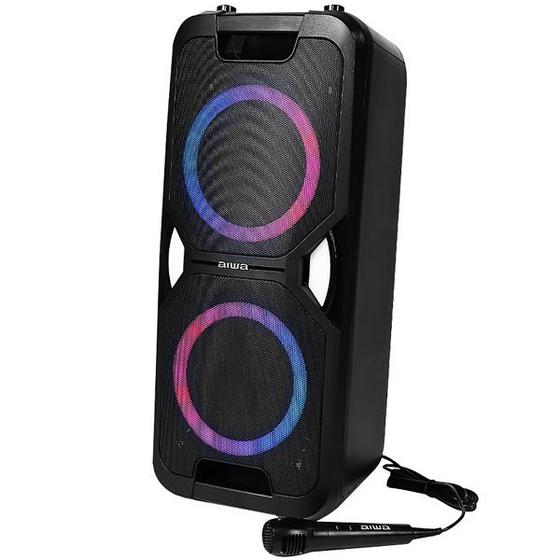 Caixa de Som Aiwa AWPOK6L 600 Watts P.M.P.O com Bluetooth e USB Bivolt ...