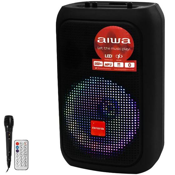 Caixa de Som Aiwa AWSPO6TW 8 Watts RMS com Bluetooth e USB - Preta ...